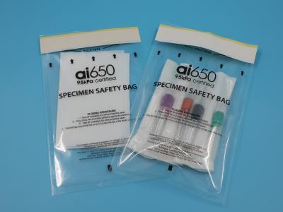 China AIC 95kPa Biohazard Transportzak voor Monsters met 7-Vaks Absorberende Sleeve Te koop