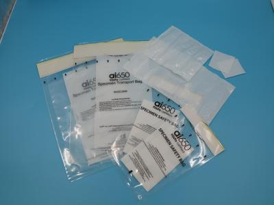 China 95kPa Biohazard Specimen Zakken met 7-Sleuf Absorberende Sleeves Te koop