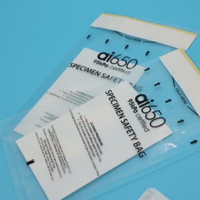 China AIC Specimen Bags Medical Grade AI 650 Model For Secure Lab Sample Transport Bag for sale