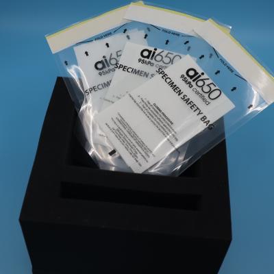 China Laboratory Sample Bags AI 650 Leakproof Plastic Specimen Collection Bags for sale