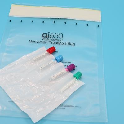 China Medical Sample Transport Bags With Absorbent Material For Biohazard Safety for sale