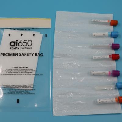China Biohazard Specimen Transport Bags With Absorbent Material For Medical Samples for sale