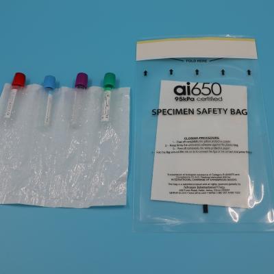 China 95kpa Specimen Transport Bag Secure Medical Biohazard Sample Container For Biological Samples for sale