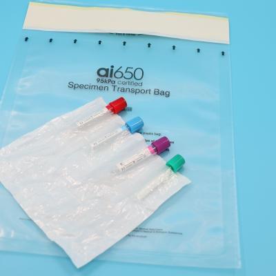 China Absorbent Tubes Sleeves And Sheets For Secure Lab Sample Handling With Specimen Bags for sale