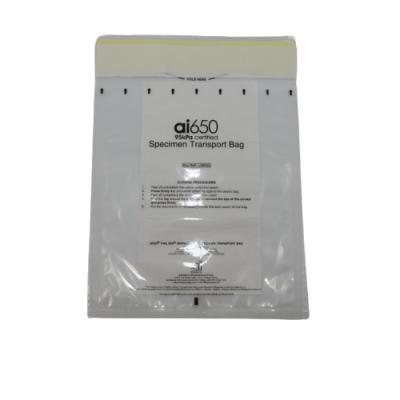 China 95kPa UN3373 Specimen Transport Bags - Biohazard Blood Urine & Stool Sample Bag AI650 High-Pressure Medical Transport Packaging for sale