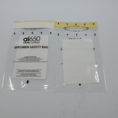 China Laboratory Sample Tube Absorbent Pocket Sample Tube Packaging Absorbent Pocket, Specimen Biological Absorbent Pocket for sale