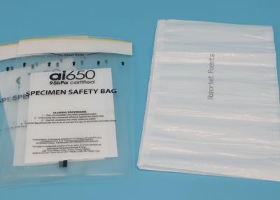 China Laboratory 95kPa Biohazard Bag Specimen Packing With Strong Self Adhesive Seal for sale
