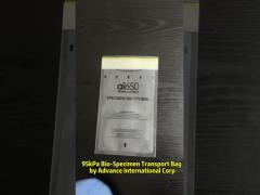 Waterproof Disposable 95kpa Specimen Bag For Laboratory Hospital Transport