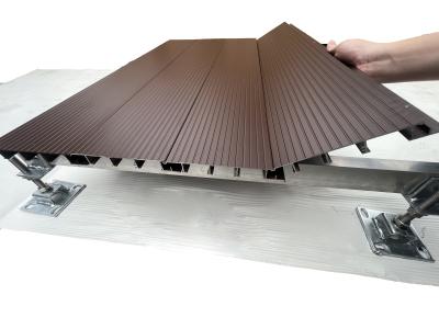 China Heavy Duty 6063-T5 Aluminum Outdoor Decking Class A Fire Proof / Interlocking Click In System For for sale