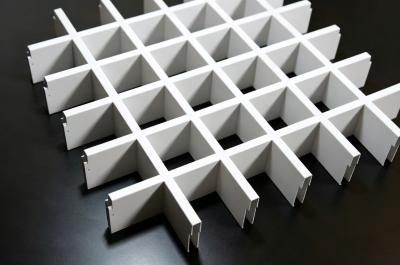 China Class A Fireproof Aluminum Grid Ceiling Panels Easy Installation / Maintenance for sale