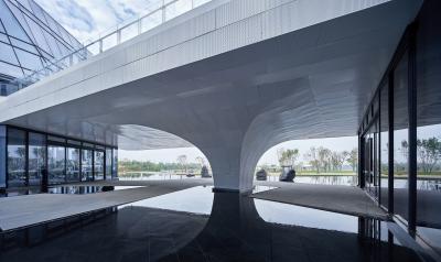China Branch Shape Double Curved Veneer Panels Lightweight PVDF Fluorocarbon Coating for sale