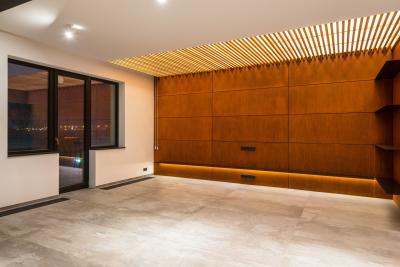 China Wood Grain Interior Aluminum Panels Cladding For Indoor TV Background Wall for sale