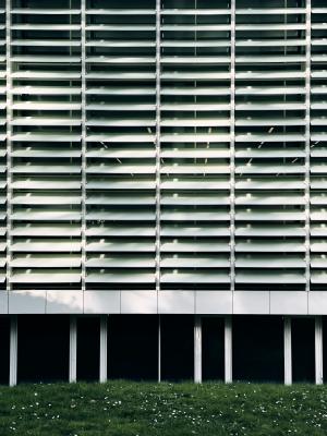 China Light Color Fixed Aluminium Louvers Custom Panels For Building Facade Cladding for sale