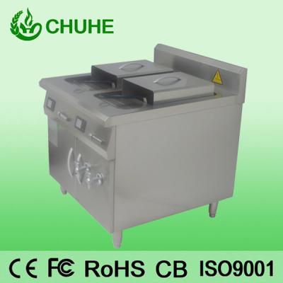 China Sartén doble industrial de alta calidad de la marca de Chuhe con 8kw en venta