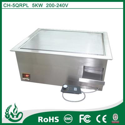China free standing griddle induction griddle with 3.5kw for sale