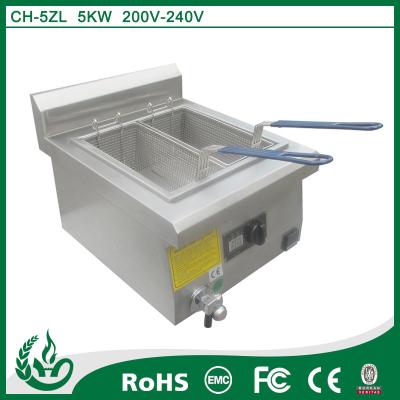 China Induction electric fryer with 220v for Chuhe brand for sale