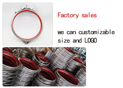 中国 円形リングSs304クイック リリースのパイプ・クランプの調節可能な管2.5インチ 販売のため