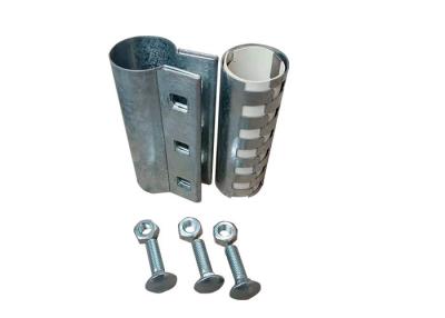 China 3.0 Inch Galvanized Plate Metal Pipe Couplings 3 Bolt Compression for sale