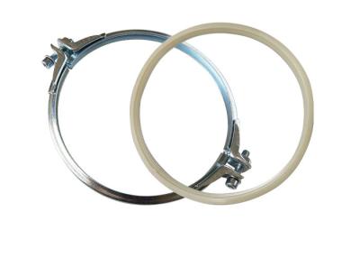 중국 모듈 프랑링 시스템 과중한 업무 파이프 클램프와 하얀 살리콘 개스킷 판매용