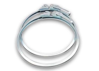 China Metal Clamp Round Duct Clamp Barrel Clamp Galvanized Pipe Clamp for sale