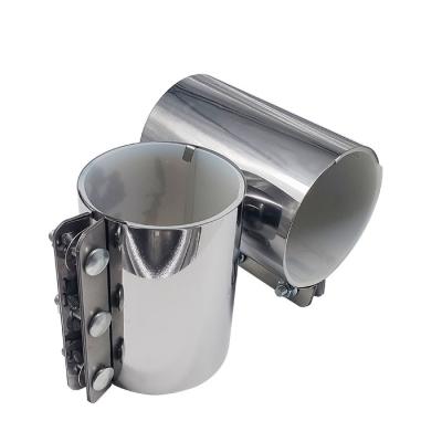 중국 관이음새를 운반하는 0.5 밀리미터 1.0 밀리미터 304SS 환상관 클램프 중심 공압 판매용