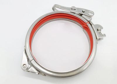 中国 シーリング リングが付いているUのタイプ ステンレス鋼の304円形のクイック リリースのパイプ・クランプ 販売のため