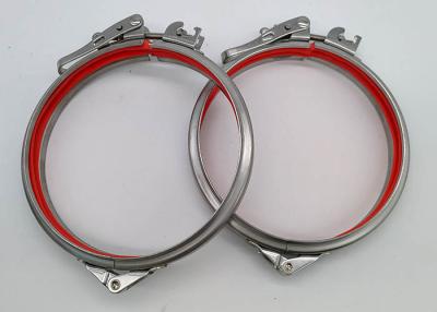 中国 銀製の二重クリップ カートンの1つのインチのクイック リリースのパイプ・クランプの塵取り外しの付属品 販売のため