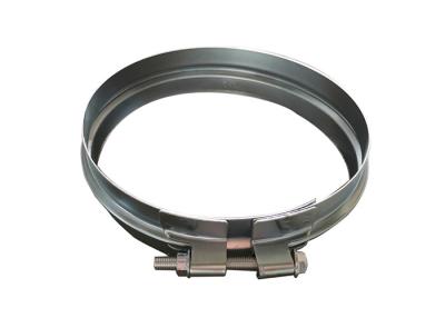 China 150-600mm Screw Mount Wide Pipe Clamp For Dust Collection System for sale