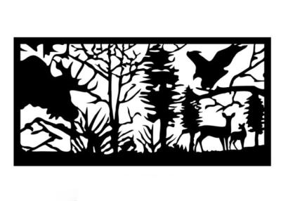 China Carbon Steel Laser Cut Decorative Panels 12mm Thickness for sale