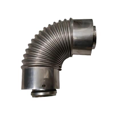 China Wall Hanging Furnace Smoke Pipe Elbow Chimney Double Layer Stainless Steel 304 for sale