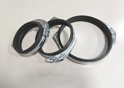 중국 잠금 장치 직경 225mm가 있는 아연 도금 강철 덕트 클램프 신속 이탈 레버 클램프 판매용