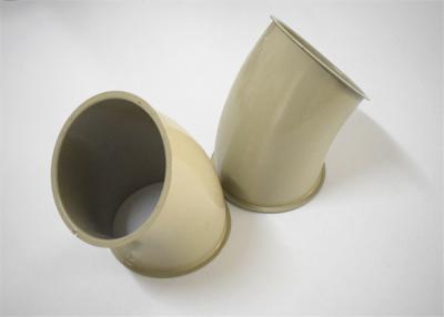 China Durable Dust Extraction Pipe Stamping And Welding Long Radius 45 Degree Pipe Bend With Rolled End for sale