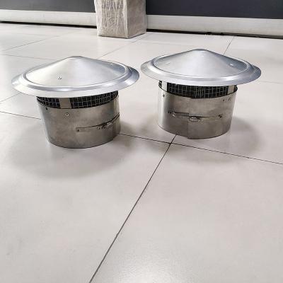 China Galvanized Round Cone Top Chimney Cap With Screen Fireplace Exhaust Cap Adjust for sale