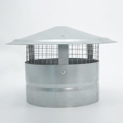 China Fireplace Chimney Cap Galvanized Rain Cap Outdoor Stove Pipe Topper Mesh Chimney Flue Cover Vent Flue For Family Kitchen Cooking for sale