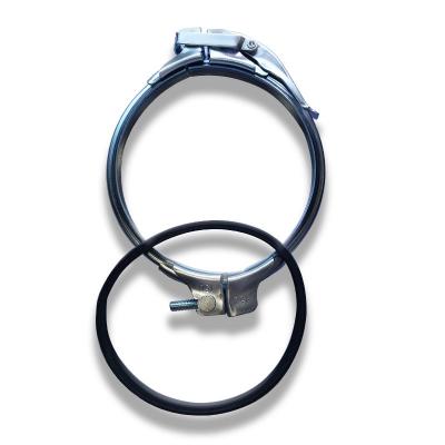 China Galvanized Sheet Quick Release Spiral Duct Clamp for Ventilation Systems for sale