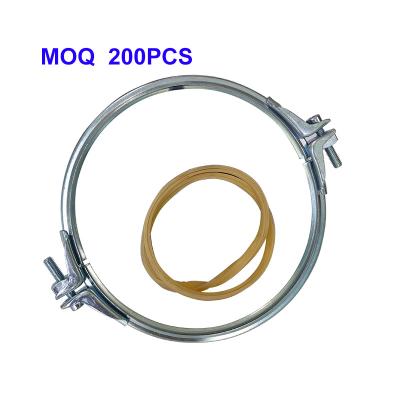 Китай Тяжелые трубные хомуты с регулируемой толщиной прокладки и двухсекционной конструкцией для систем пылеудаления из SUS304 продается