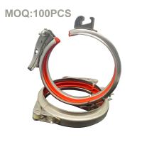 China Pull Ring Pipe Clamp Stainless Steel 304 Quick Release Adjustable Bolt Pipe Clamp for sale