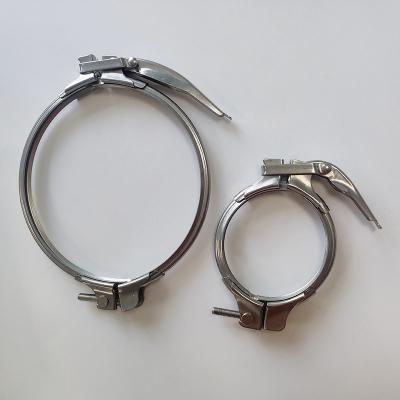 China 304 Stainless Steel Sealed Heavy Duty Pipe Clamps Quick Connection Pipe Clamp for sale