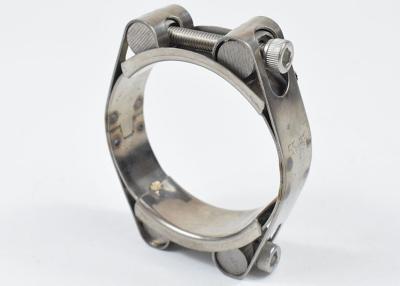 China Metal Heavy Duty Pipe Clamps Adjustable Double Heavy Duty Bolt Double Band Hose Clamp for sale