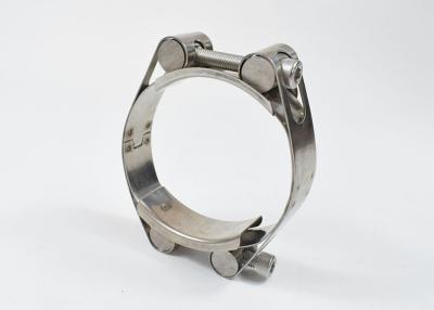China Metal Heavy Duty Pipe Clamps Adjustable Double Heavy Duty Bolt Double Band Hose Clamp for sale