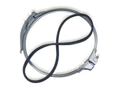 Китай Система трубопровода собрания пыли служила фланцем гальванизированная струбцина трубы продается