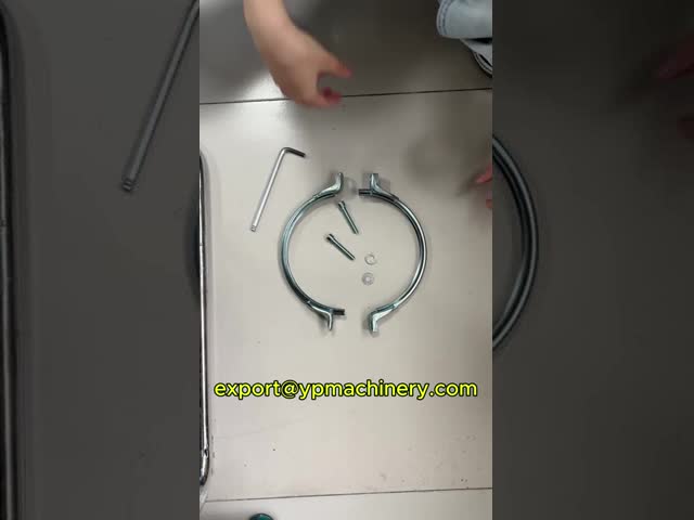 Morsetto per tubi bullonato da 150 mm con produzione personalizzata per sistemi di ventilazione e rimozione polveri