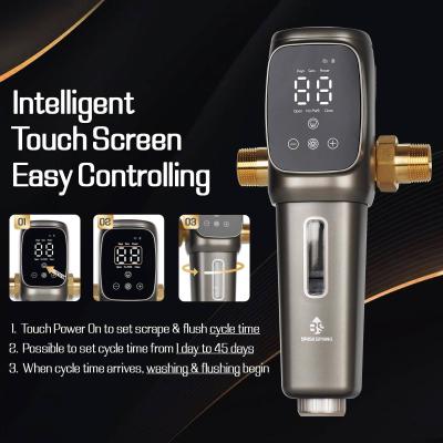 중국 40-300μm 필터 등급 6T/H 유량 360° 회전식 커넥터 자동 침전물 정수기 판매용