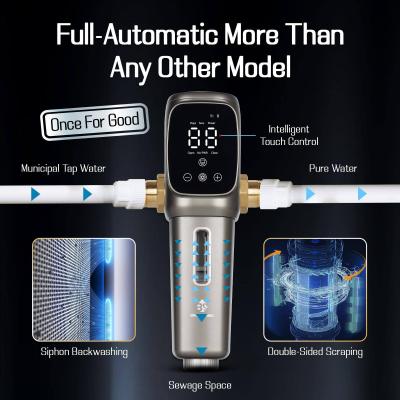 China Prefiltro de agua automático con 6T/H con alta velocidad de flujo 360° Conector giratorio y filtración de 40-300μm en venta