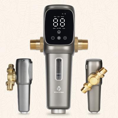 China NSF Certified Clear Bottle Sunlight Protective Cover ABS Automatic Spin Down Water Pre Filter for sale