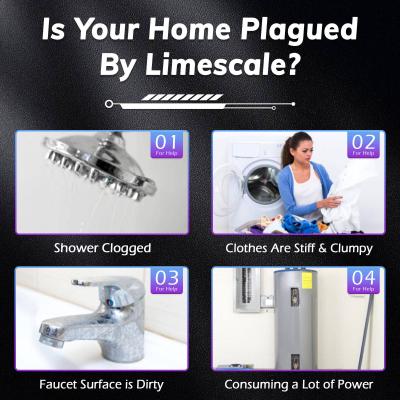 China NSF Certified Compact Terminal Water Descaler with 17-23.5L/Min Flow Rate and 0.1-1MPa Operating Pressure for Whole House Use for sale