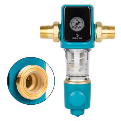 Cina Prefiltro di sedimenti di 40 micron di qualità superiore con raschiatore di retrolavaggio automatico senza BPA per uso domestico in vendita