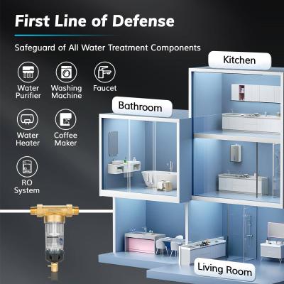 중국 가정용 3/4인치 물 전처리 필터, 5T/H 유량 및 자동 세척 디자인 판매용