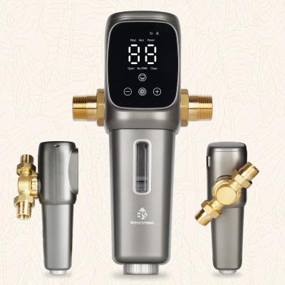 China AT-30G-BS Automatic Whole House Sediment Pre-Filter with 40 Micron Filtration Accuracy and Timed Self-Flushing SUS316L Stainless Steel Mesh for sale