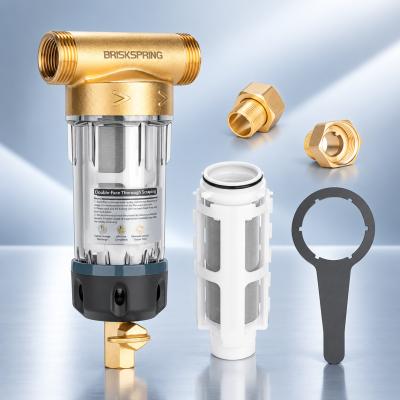 China Manual Whole House Water Pre Filter 40 Micron Reusable Mesh Sediment Filter Fourth Generation for sale